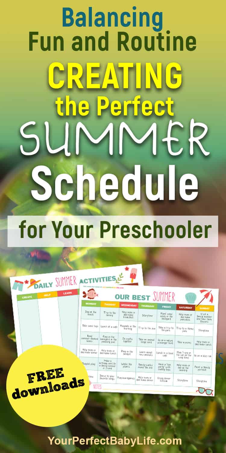 Creating the Perfect Summer Schedule for Your Preschooler
